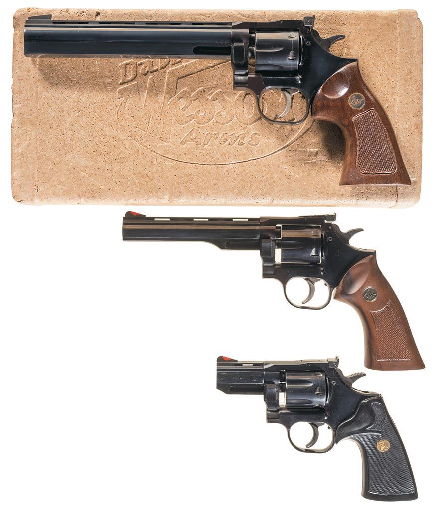 Three Dan Wesson 22/722 Double Action Revolvers -A) Dan Wesson M | Rock ...