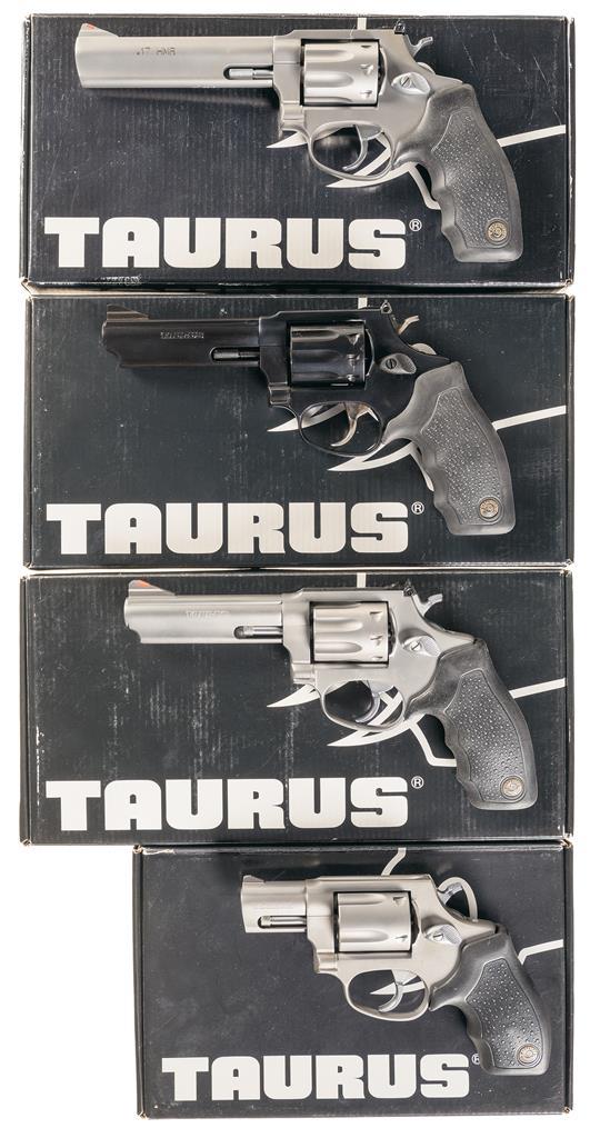 Four Taurus Double Action Revolvers with Boxes -A) Taurus Model | Rock ...