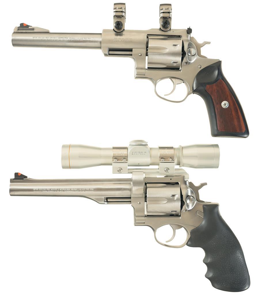 Two Ruger Double Action Revolvers -A) Ruger Super Redhawk Revolv | Rock ...
