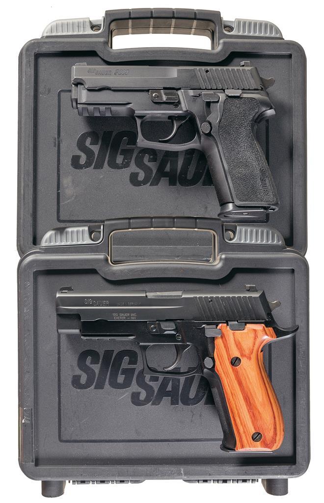 Two Cased Sig Sauer Semi-Automatic Pistols -A) Sig Model P229 E2 | Rock ...