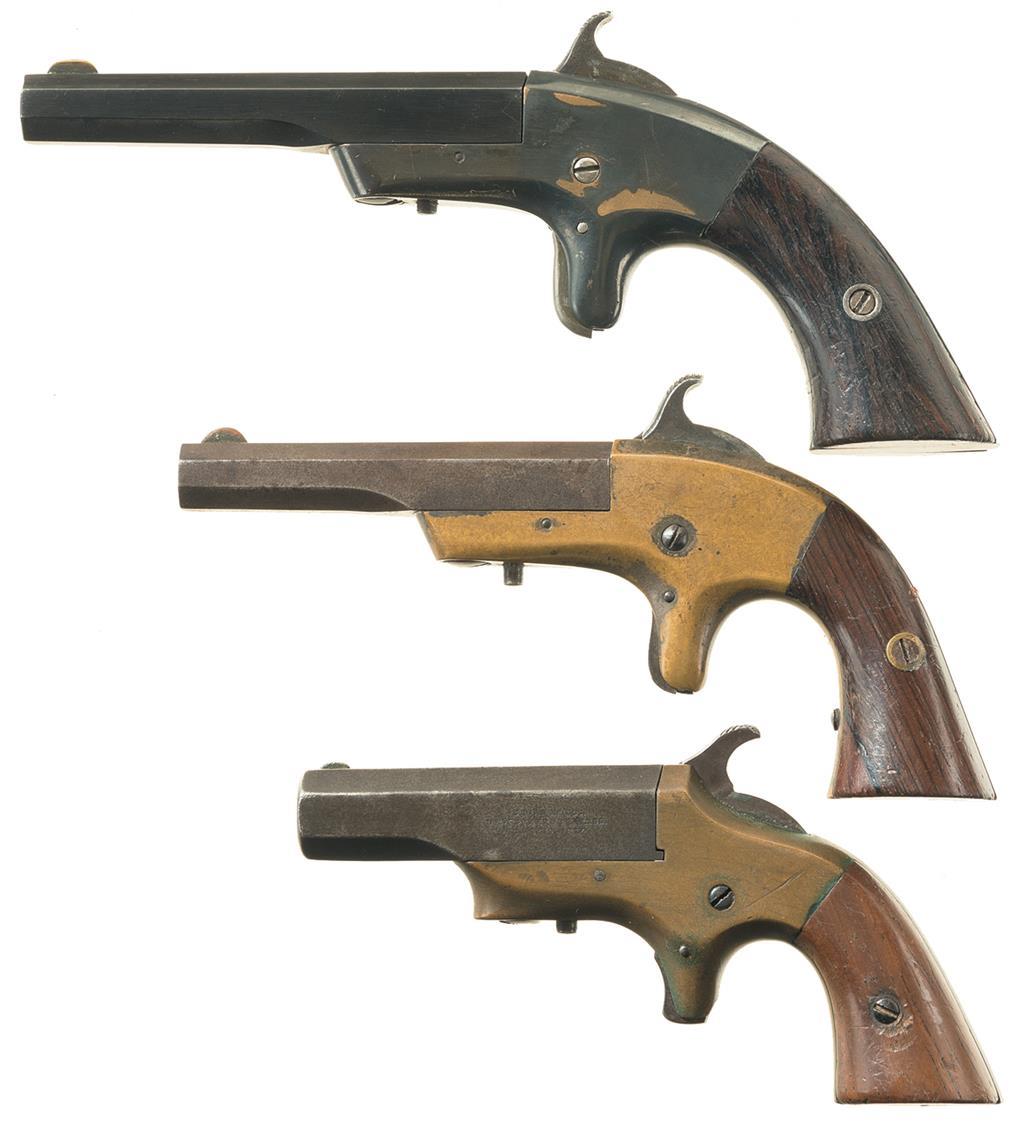 Three Antique Derringer Pistols | Rock Island Auction