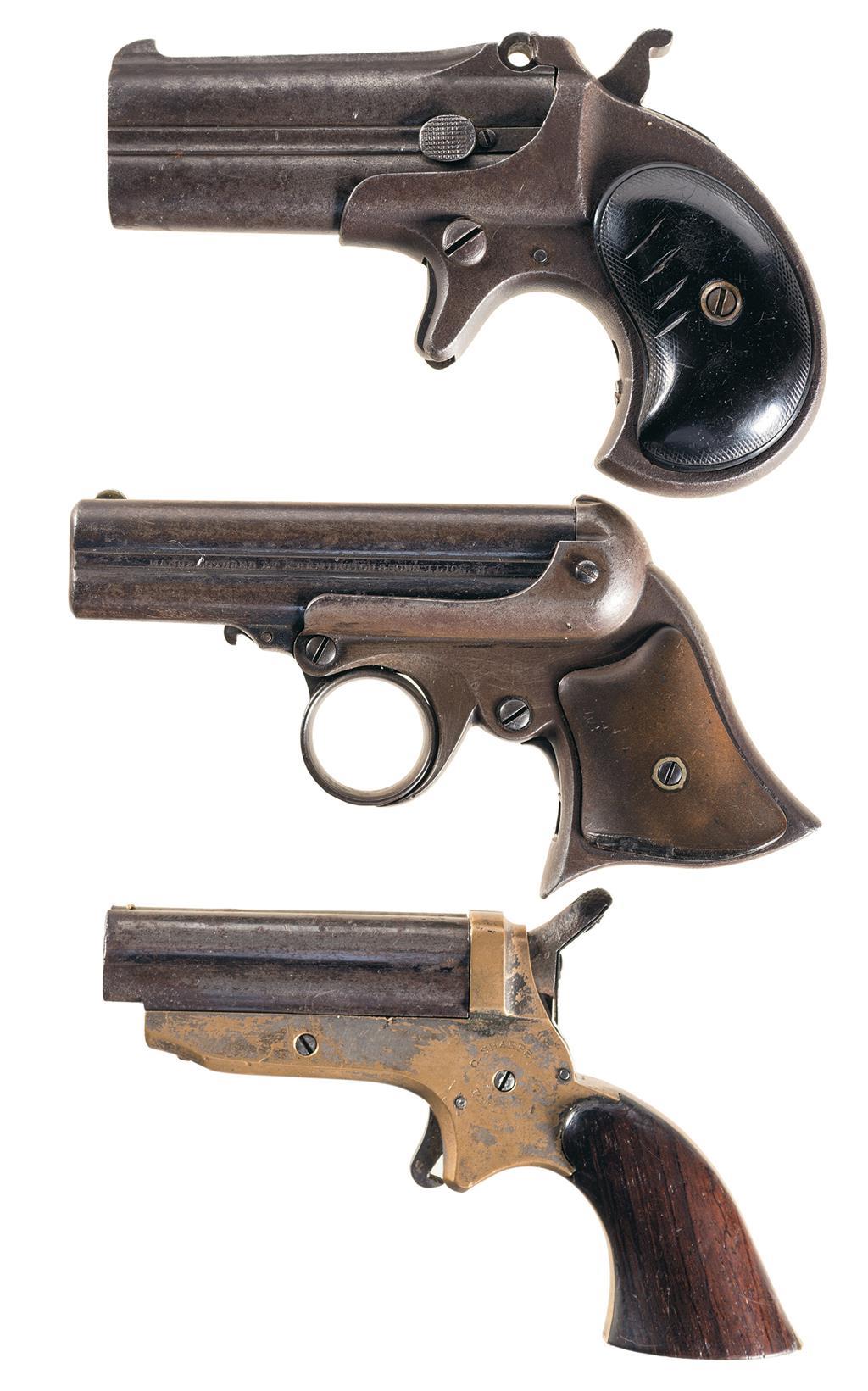 Three Antique Derringer Pistols | Rock Island Auction