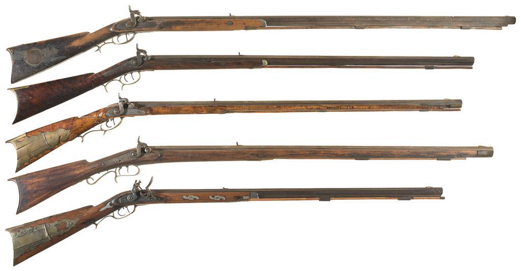 Five Antique Rifles | Rock Island Auction