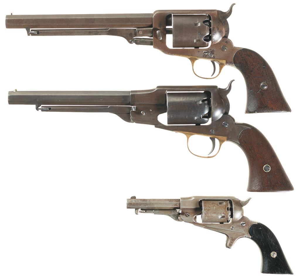 Three Antique American Revolvers | Rock Island Auction