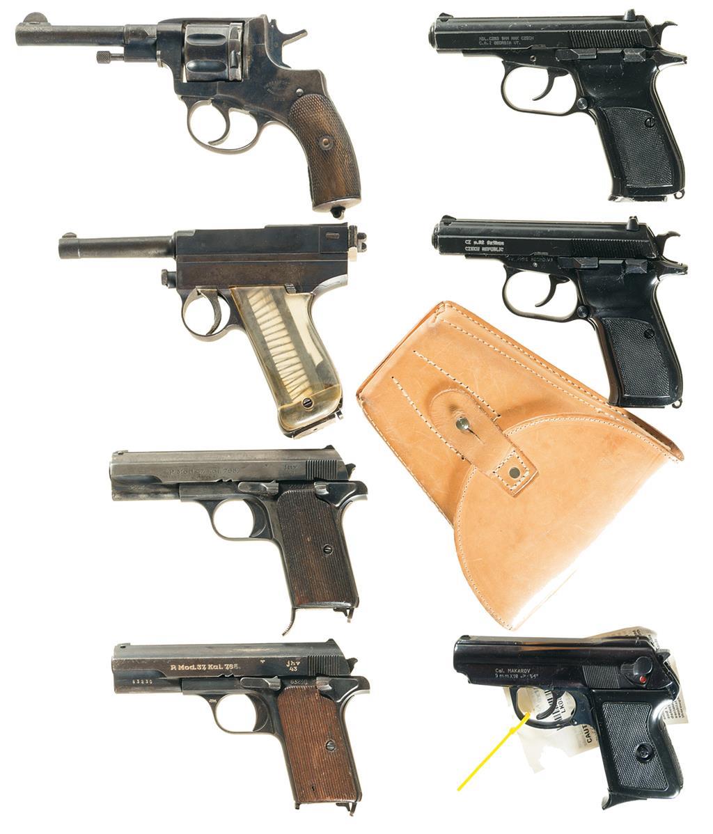 Seven European Military Handguns | Rock Island Auction