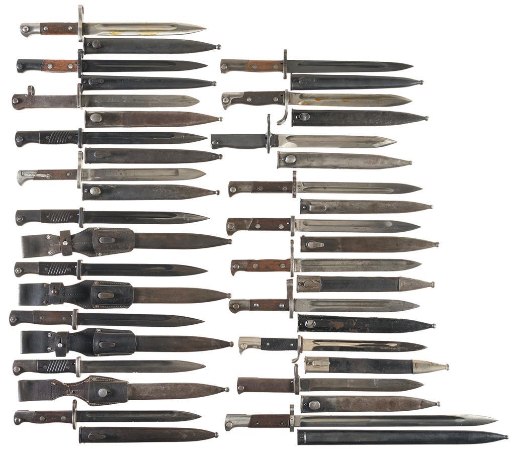 Twenty European Bayonets, Chiefly German | Rock Island Auction