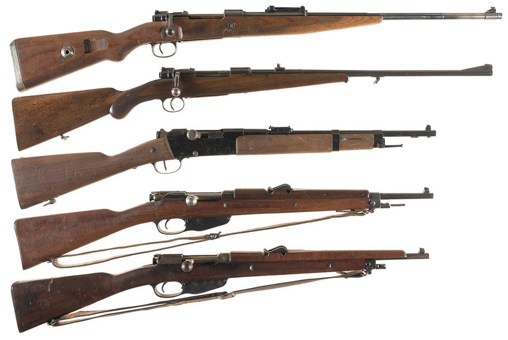Five European Bolt Action Long Guns | Rock Island Auction