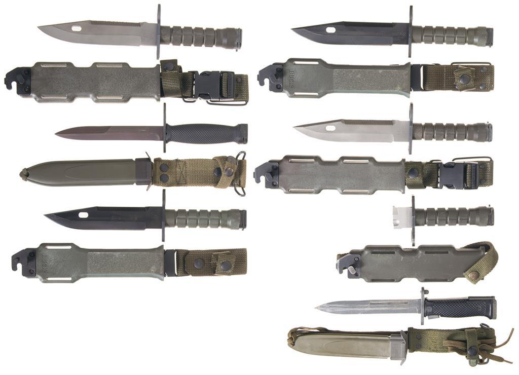 Six American Bayonets with Sheaths | Rock Island Auction
