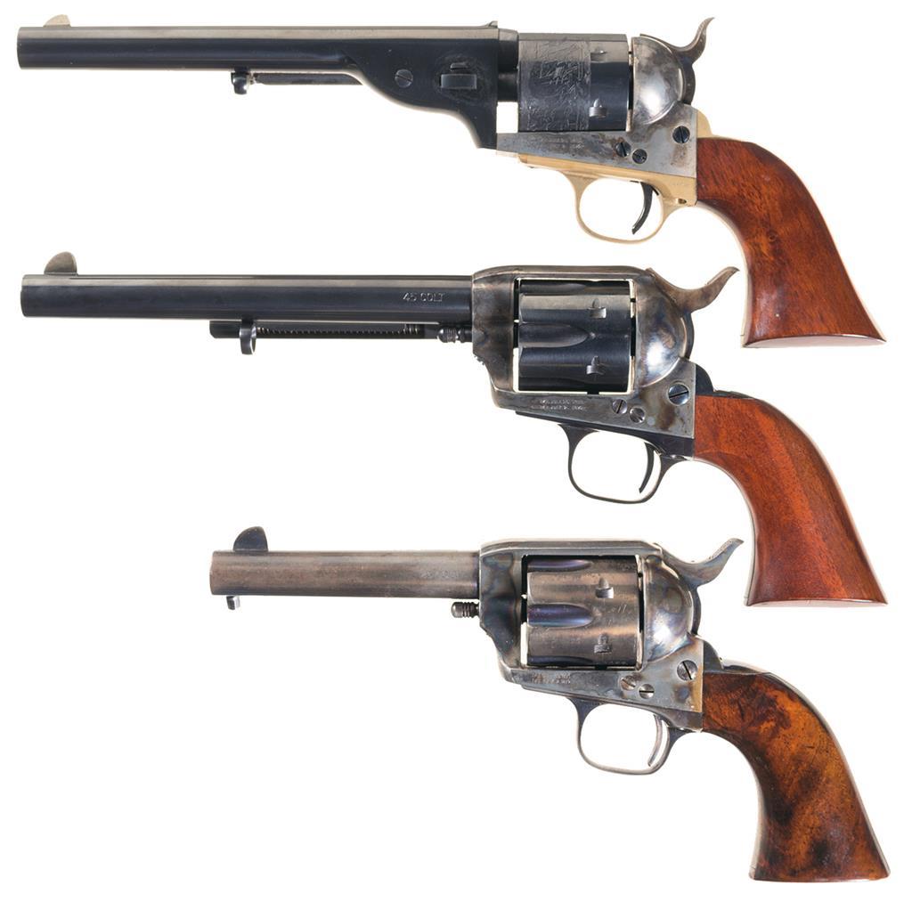 Three Reproduction Colt Single Action Revolvers | Rock Island Auction
