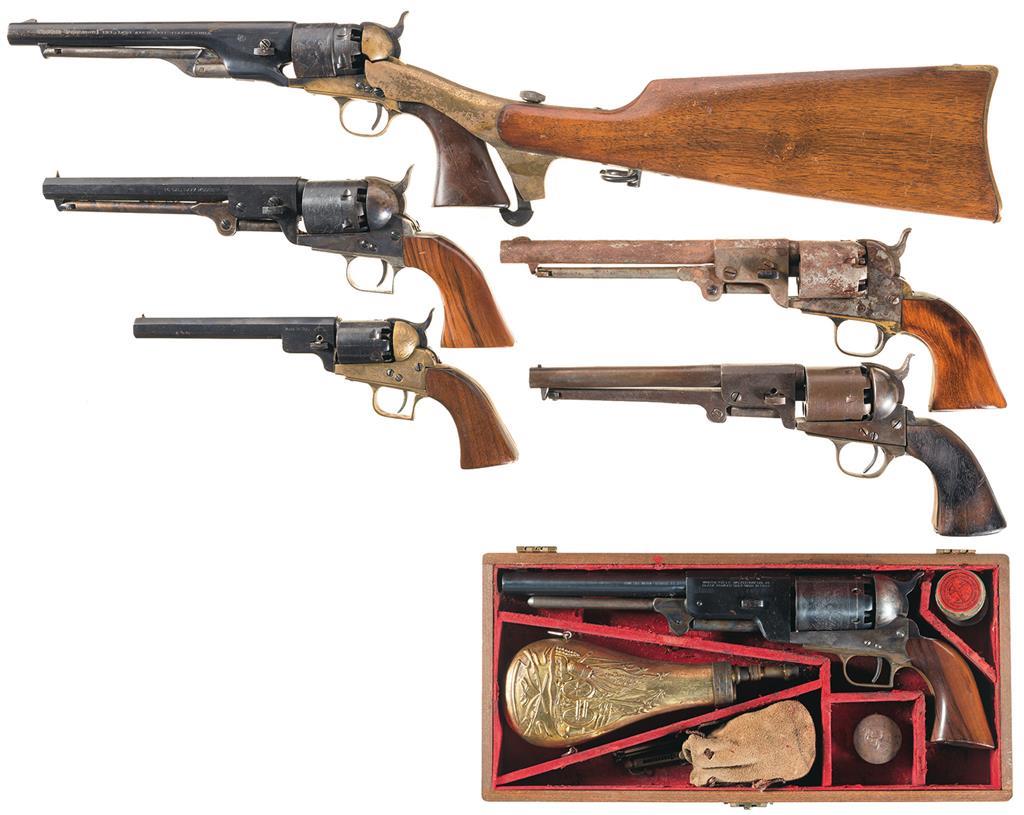 Six Reproduction Percussion Revolvers | Rock Island Auction