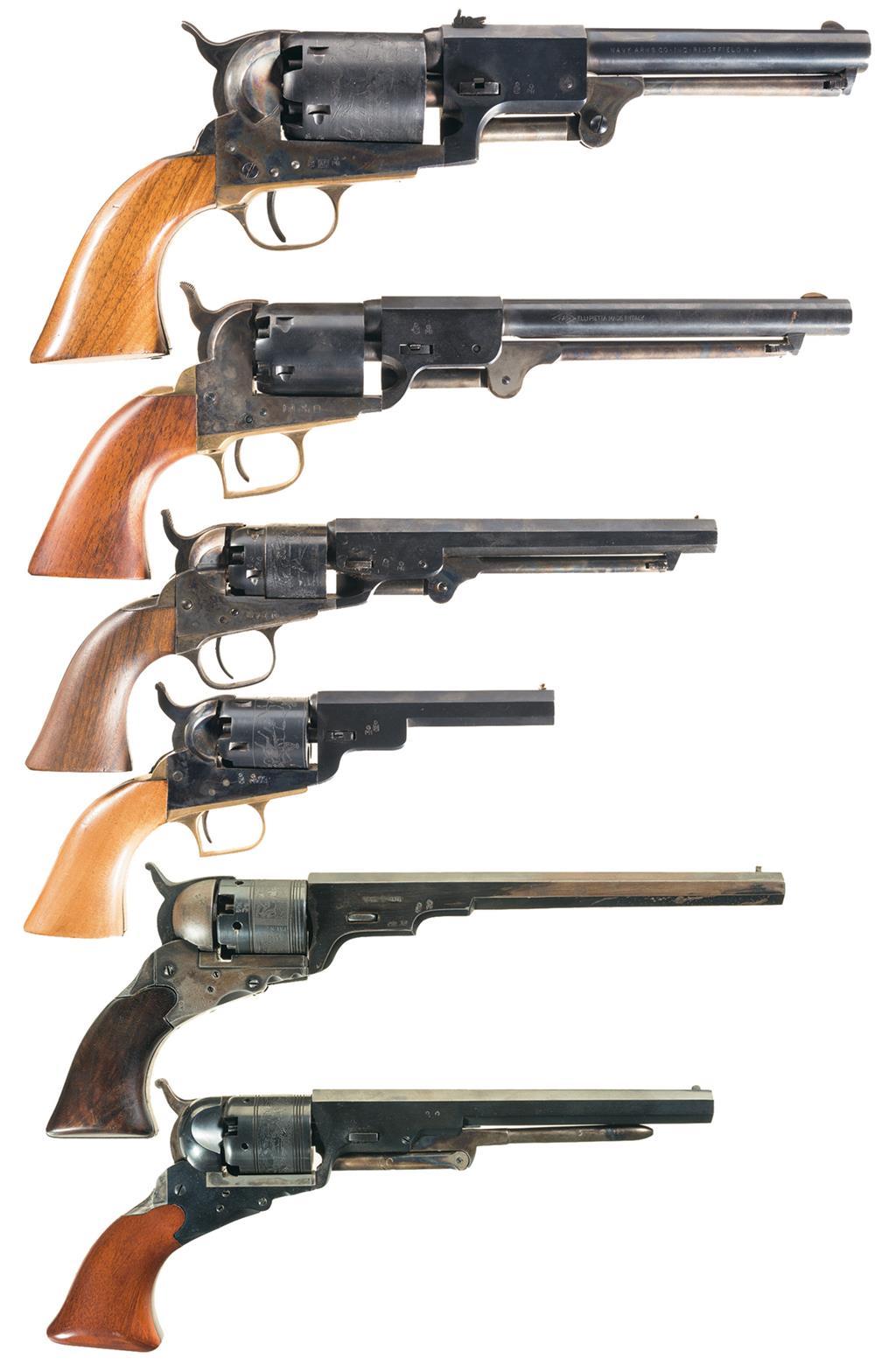 Six Reproduction Black Powder Revolvers | Rock Island Auction
