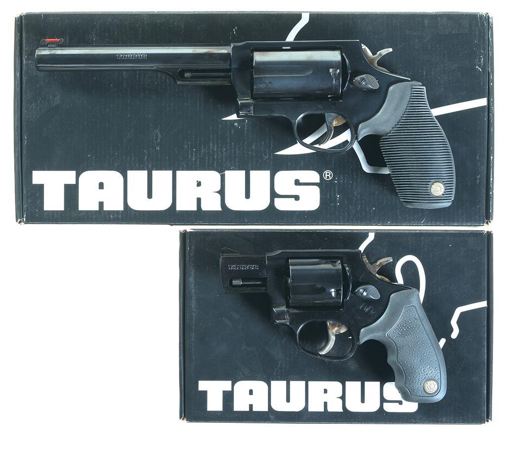 Two Taurus DA Revolvers w/ Boxes | Rock Island Auction