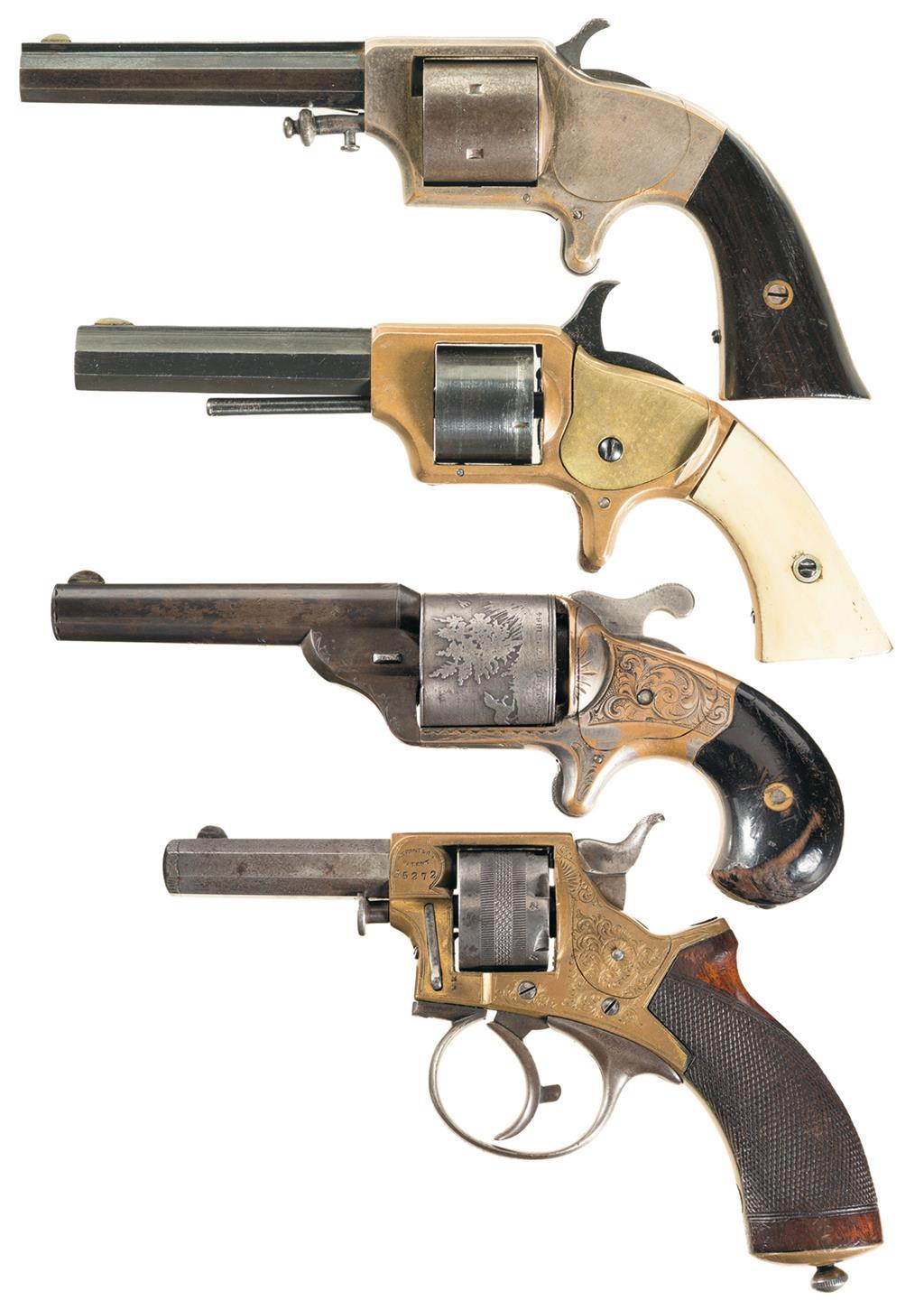 Four Antique Revolvers | Rock Island Auction