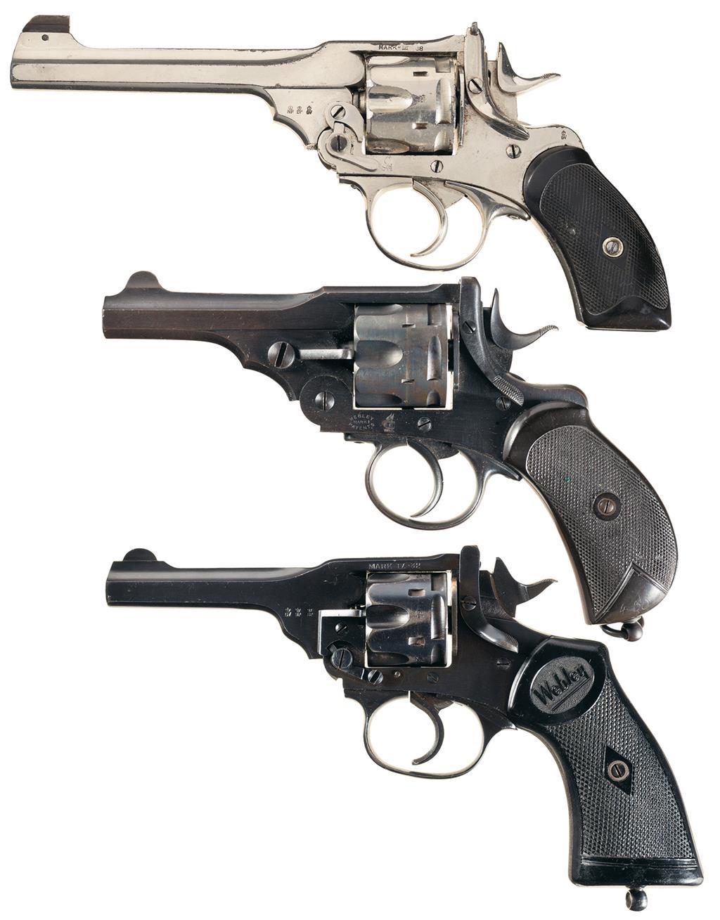 Three Webley DA Revolvers | Rock Island Auction