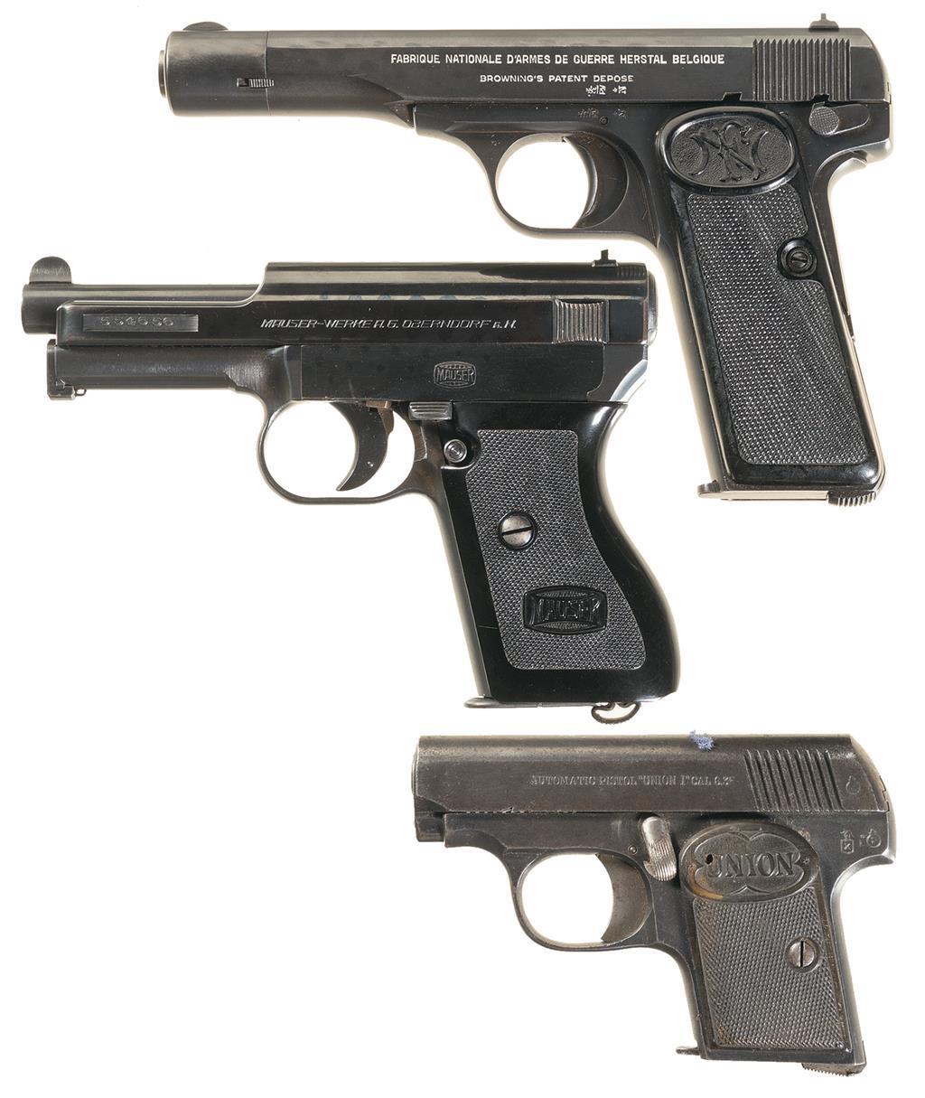 Three European Semi-Automatic Pistols | Rock Island Auction