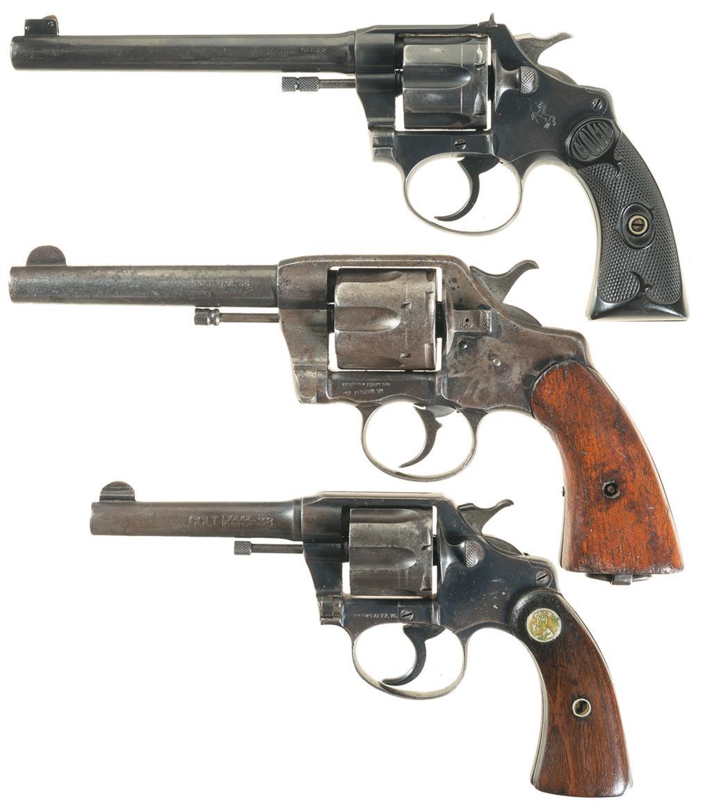 Three Colt DA Revolvers | Rock Island Auction