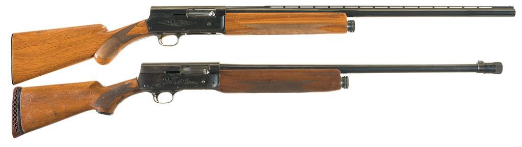 Two Browning Semi-Automatic Shotguns | Rock Island Auction