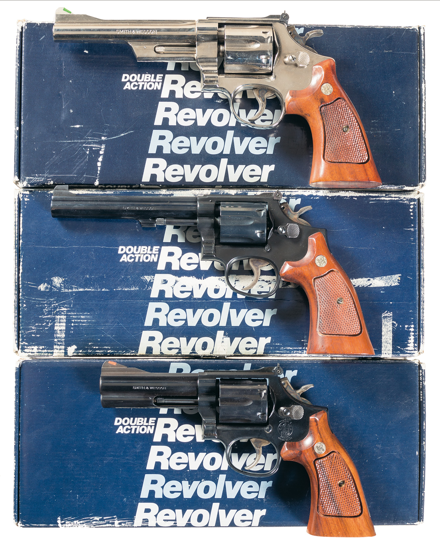 Three Smith & Wesson DA Revolvers w/ Boxes | Rock Island Auction