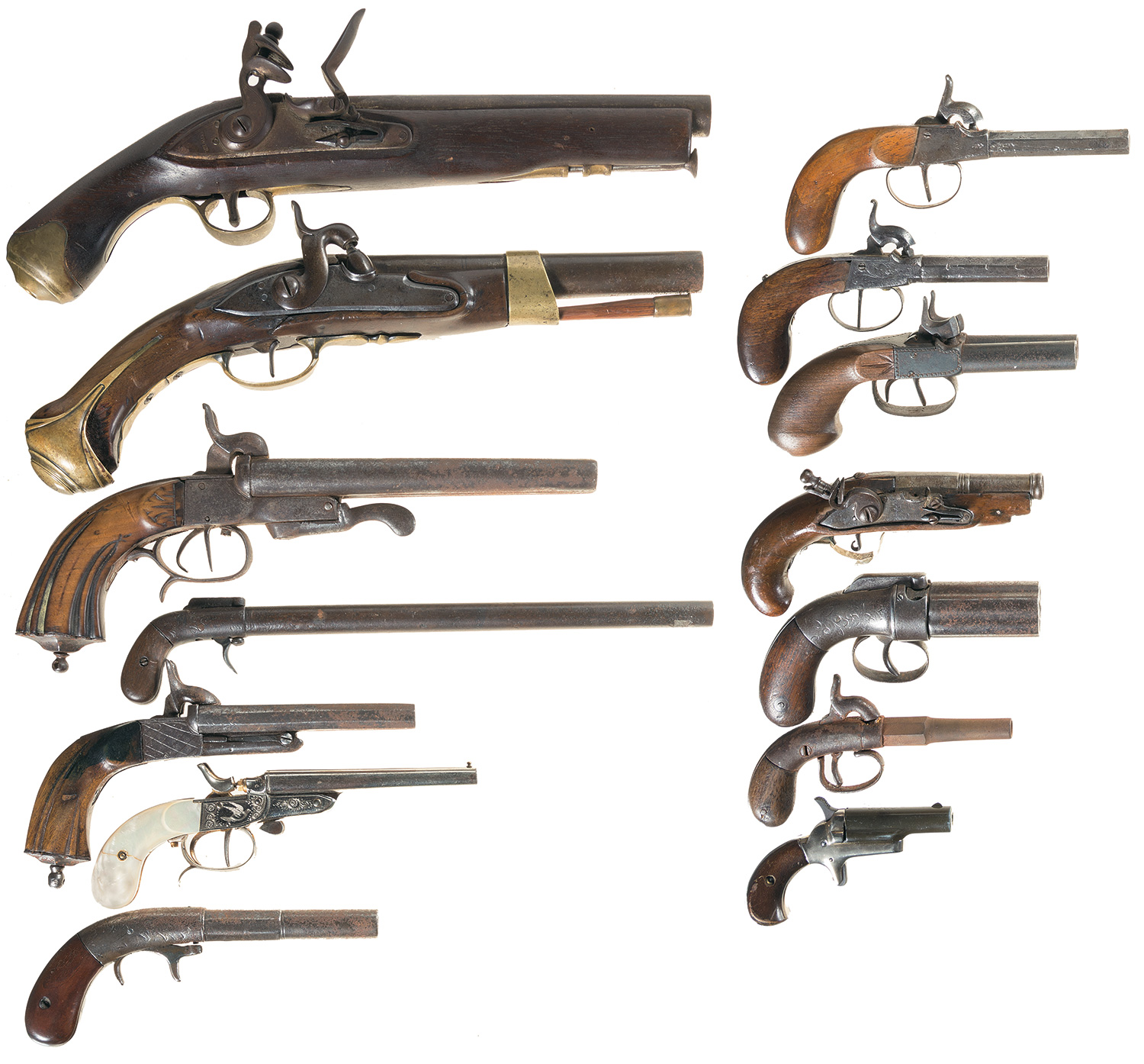 Fourteen Mostly Antique European Handguns | Rock Island Auction