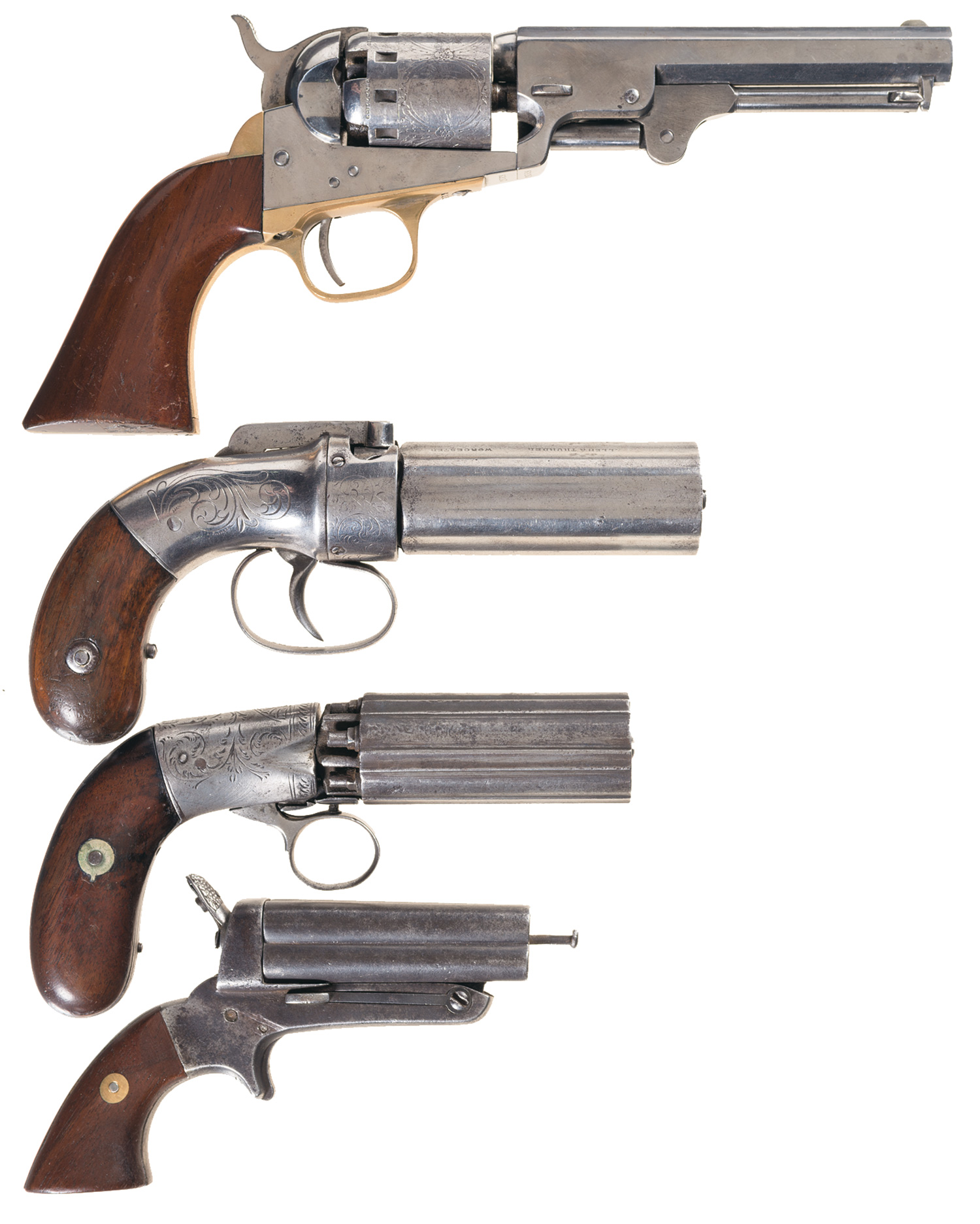 Four Antique Handguns | Rock Island Auction