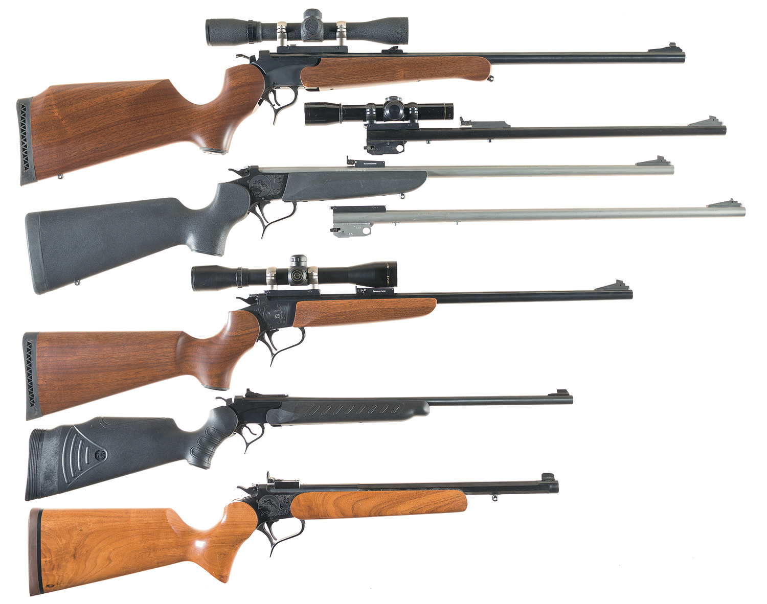 Five Thompson/Center Single Shot Long Guns | Rock Island Auction