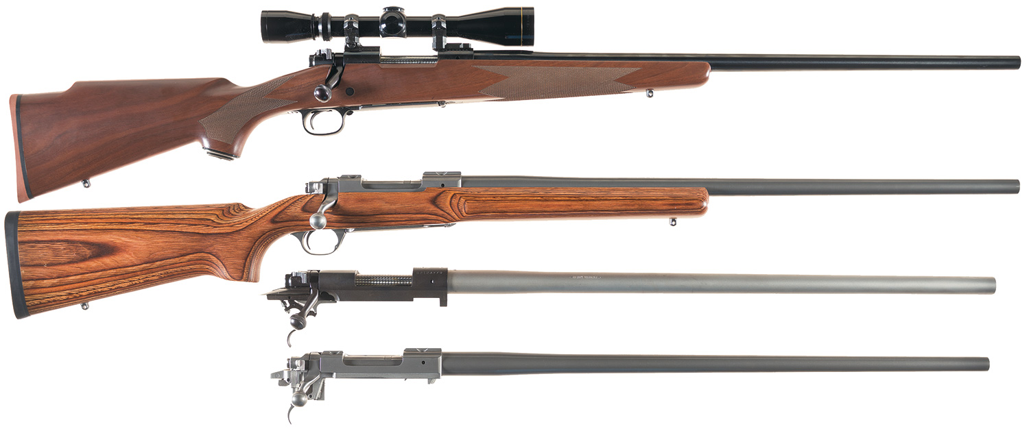 Two Bolt Action Sporting Rifles w/ Two Receivers and Barrels | Rock ...