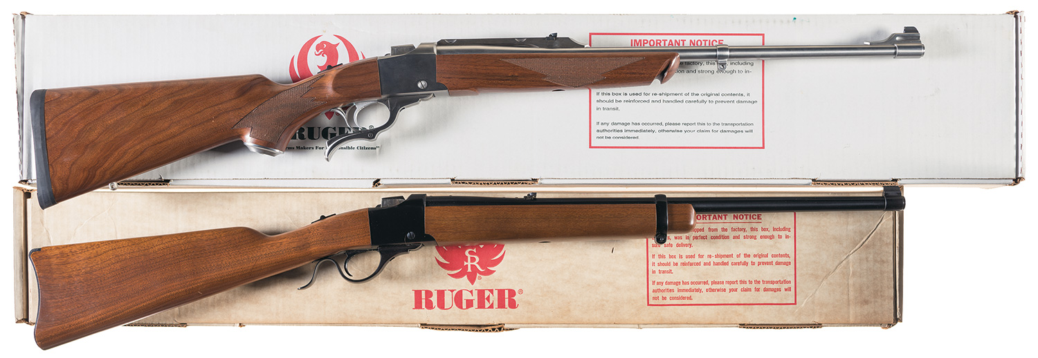 Two Ruger Single Shot Falling Block Rifles w/ Boxes | Rock Island Auction
