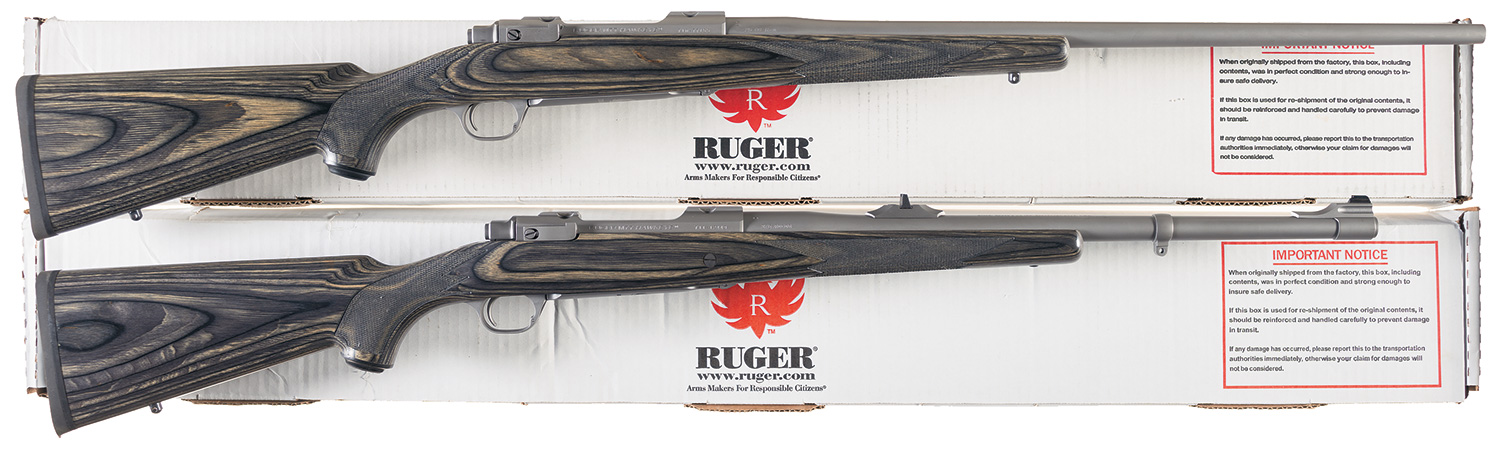 Two Left Hand Ruger M77 Hawkeye Bolt Action Rifles w/ Boxes | Rock ...