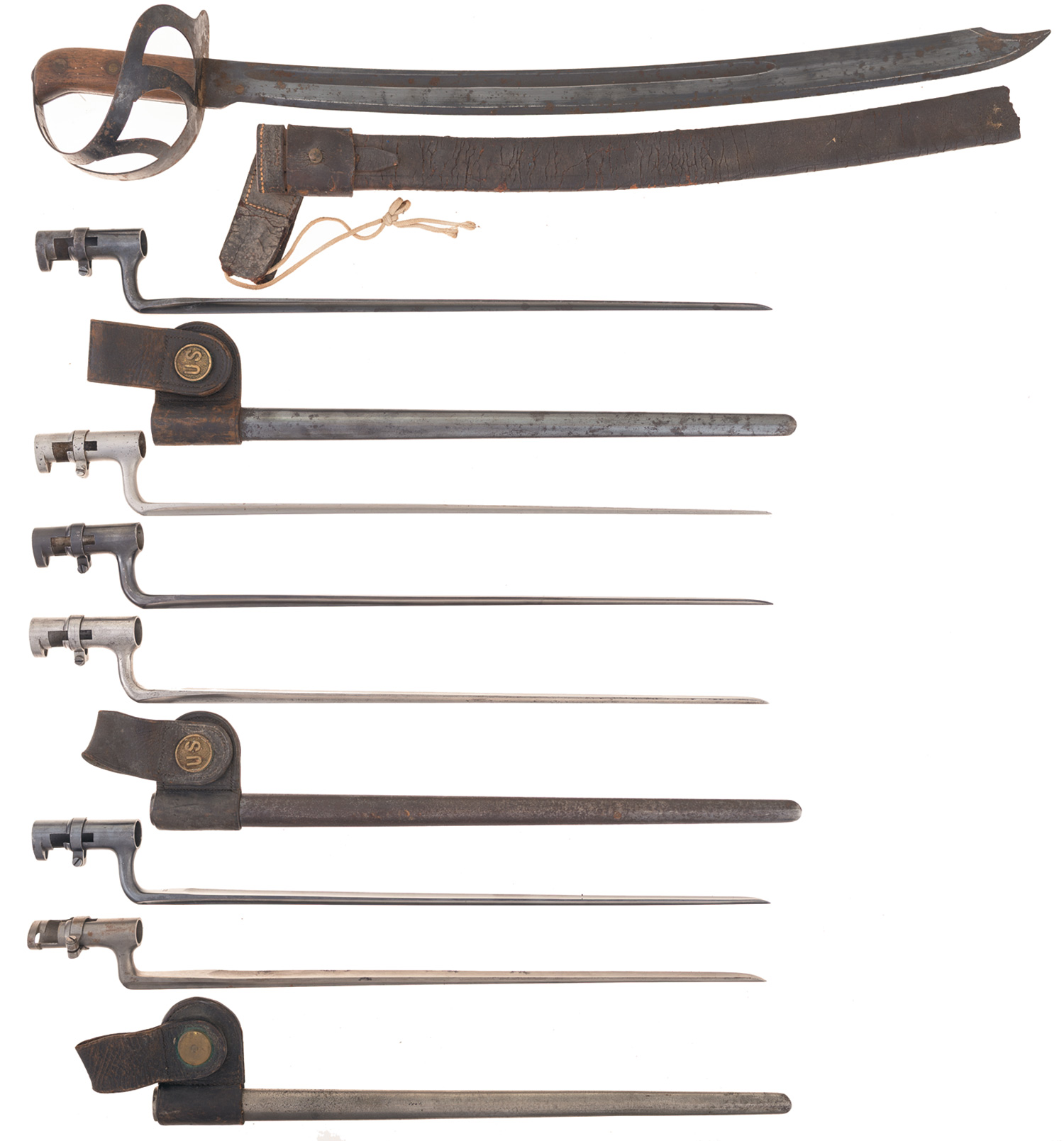 Dutch Cutlass and Six Bayonets | Rock Island Auction
