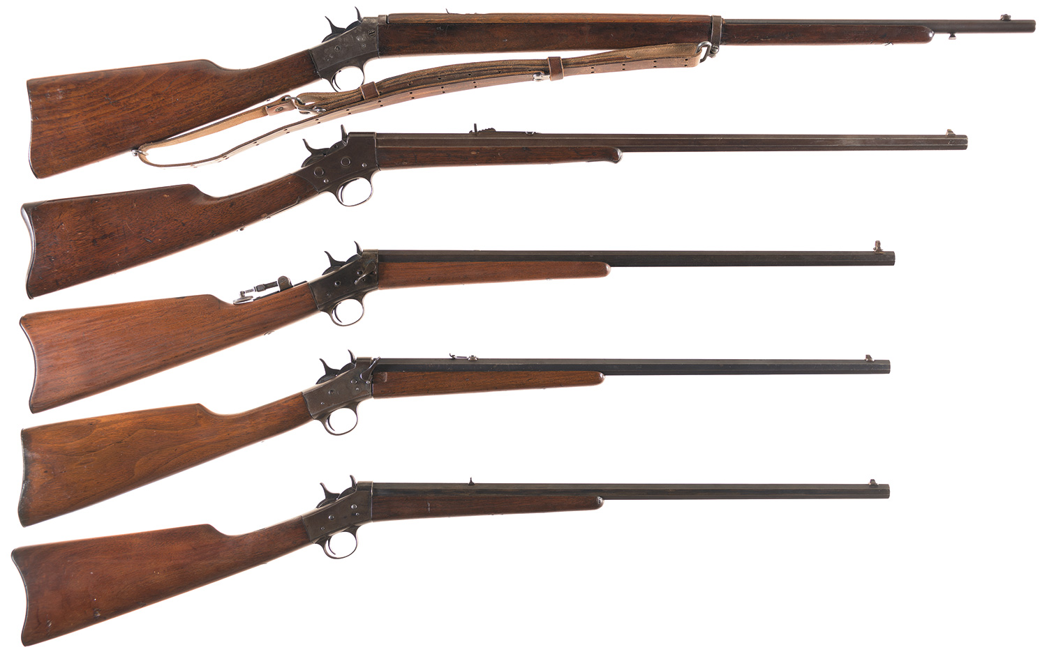Five Remington Rolling Block Rifles | Rock Island Auction