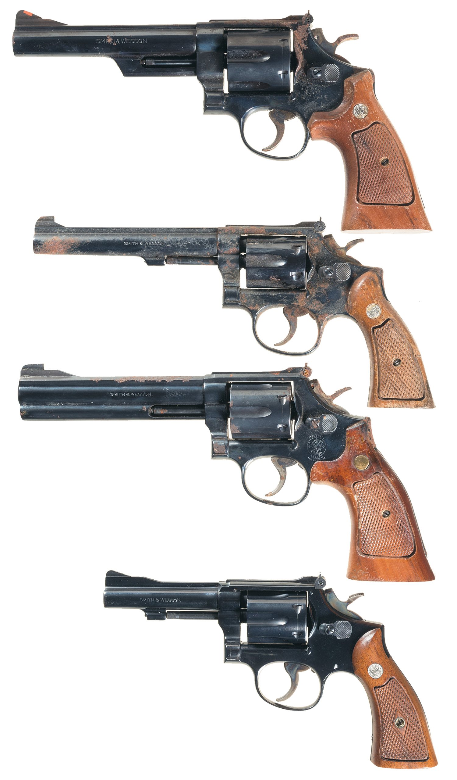 Four Smith & Wesson DA Revolvers | Rock Island Auction