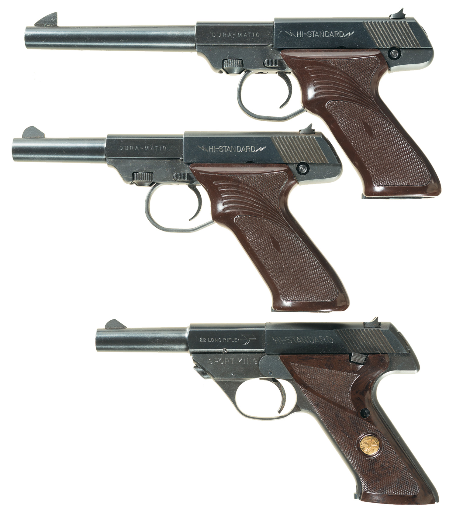 Three High Standard Semi-Automatic Target Pistols | Rock Island Auction