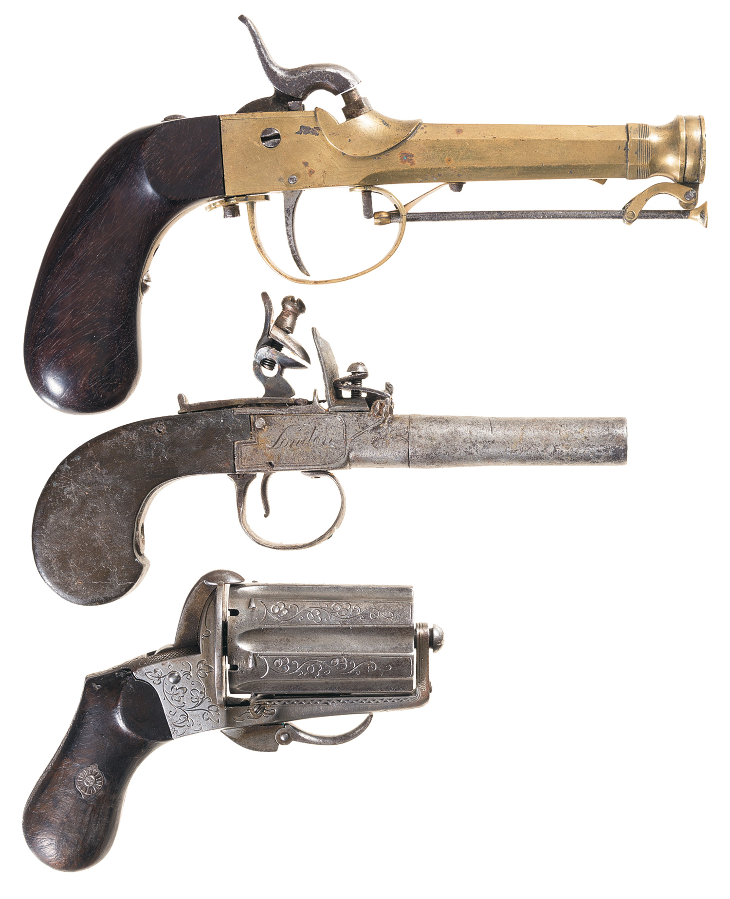 Three Antique Handguns | Rock Island Auction
