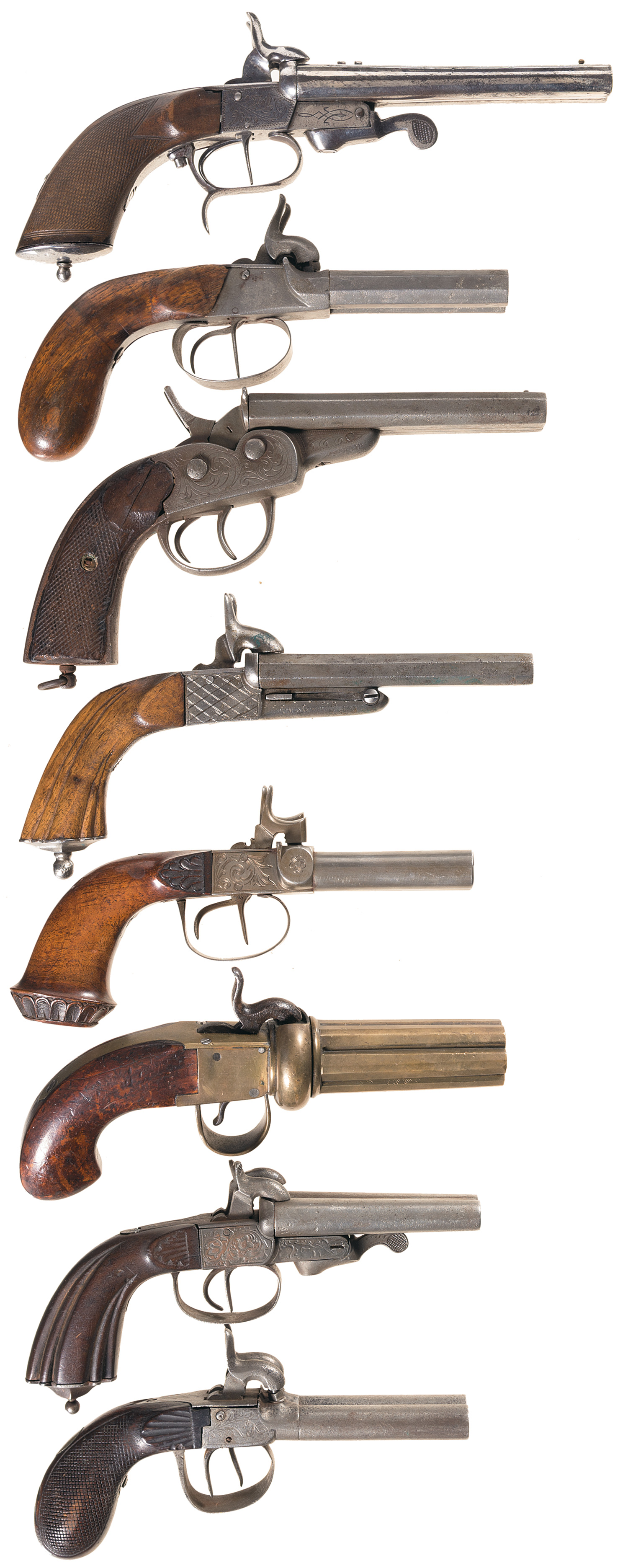 Eight Multi-Barrel Pistols | Rock Island Auction