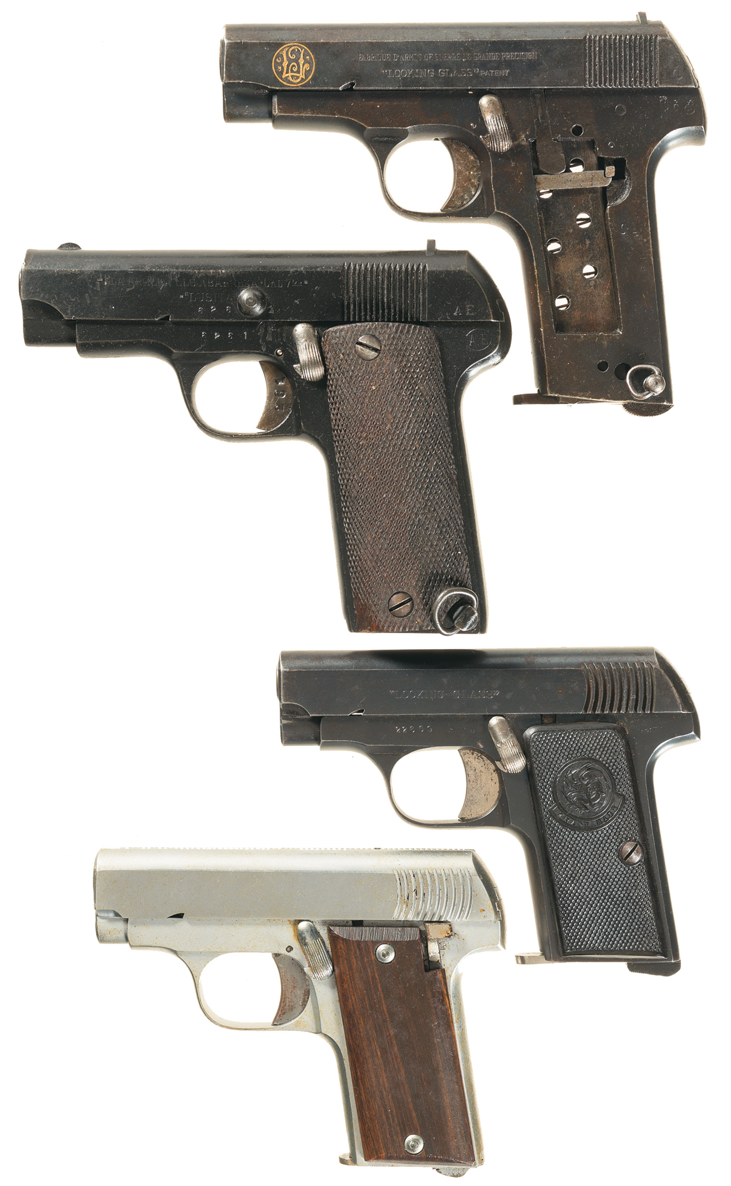 Four Spanish Semi-Automatic Ruby Type Pistols | Rock Island Auction
