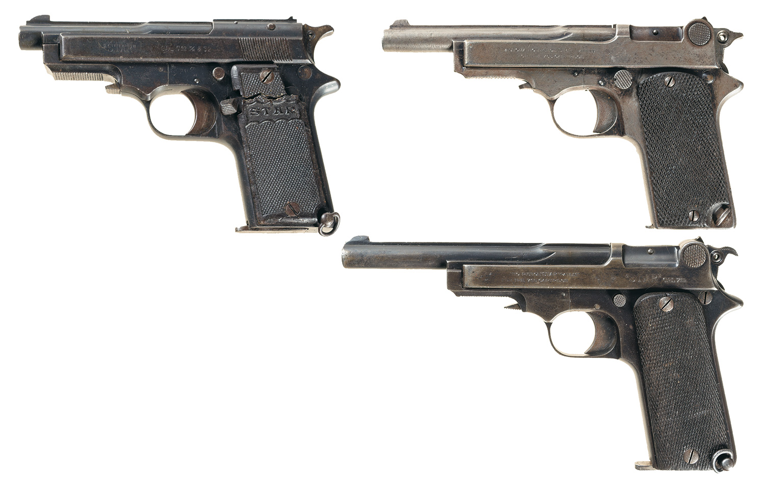 Three Spanish Semi-Automatic Pistols | Rock Island Auction