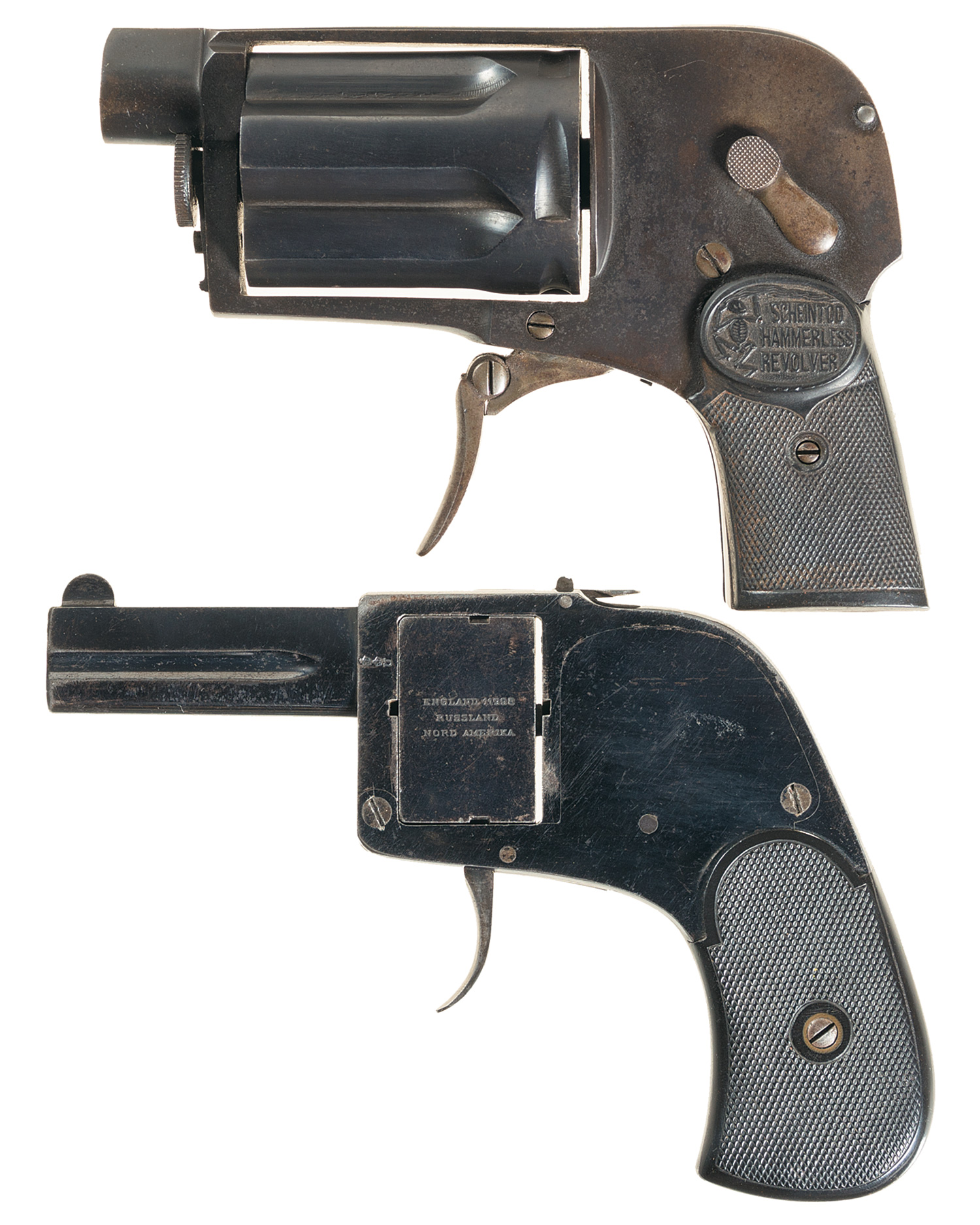 One German Pistol and a Tear Gas Gun -A) Scheintod Double Action | Rock ...