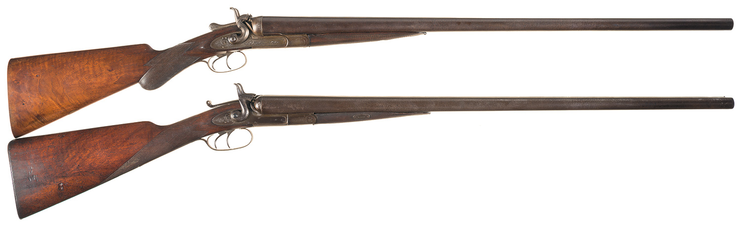 Two Side by Side Hammer Shotguns | Rock Island Auction