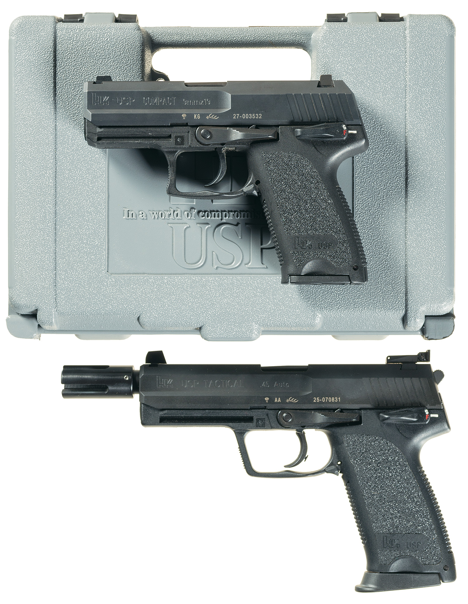 Two Heckler & Koch USP Semi-Automatic Pistols | Rock Island Auction