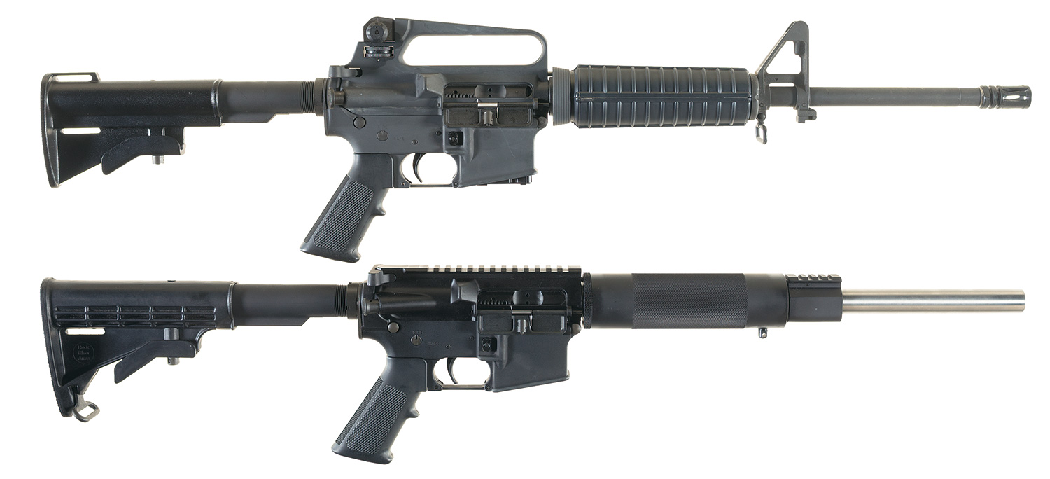 Two AR-15 Style Semi-Automatic Rifles | Rock Island Auction