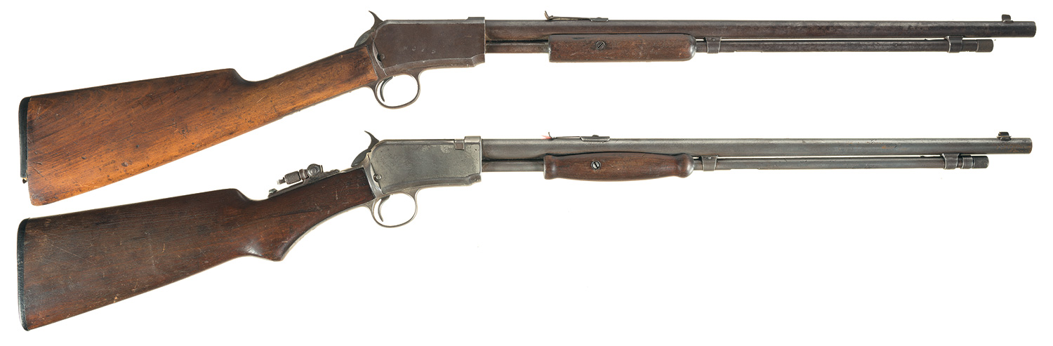 Two Winchester Slide Action Rifles | Rock Island Auction