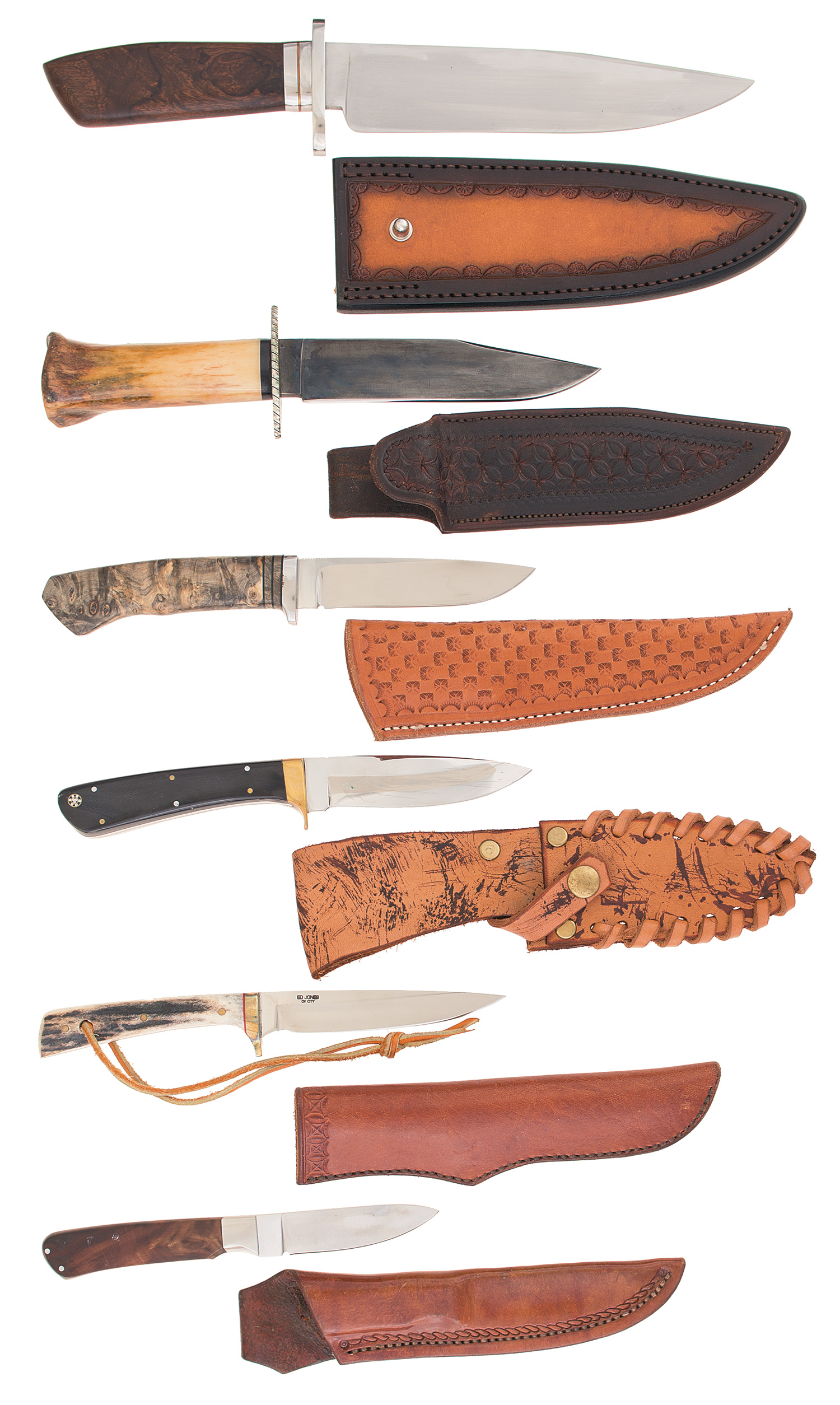 Six Fixed Blade Knives with Sheaths | Rock Island Auction