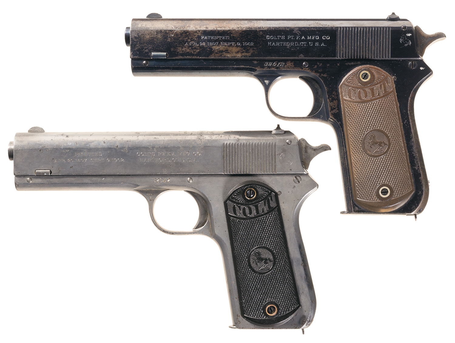 Two Early Colt Semi-Automatic Pistols | Rock Island Auction