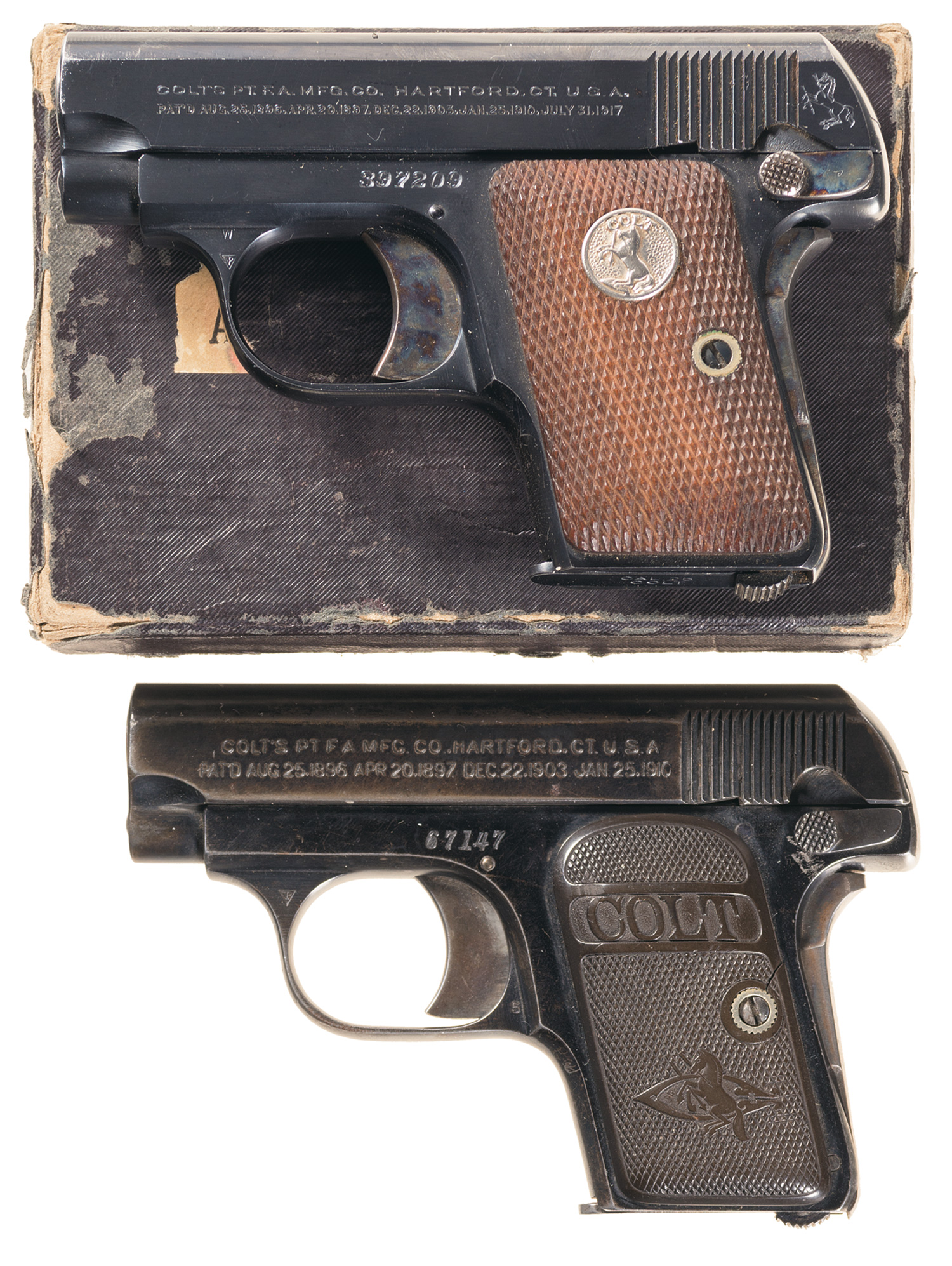 Two Colt Semi-Automatic Pistols | Rock Island Auction