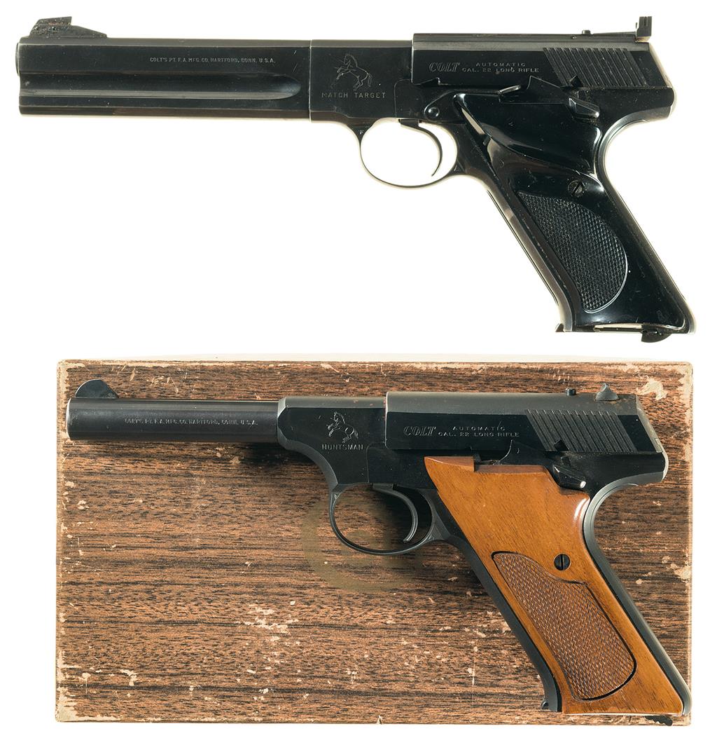 Two Colt Semi-Automatic Rimfire Pistols | Rock Island Auction
