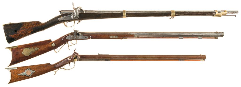 Three Percussion Rifles | Rock Island Auction