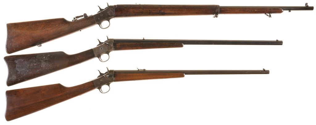 Three Remington Rolling Block Rifles | Rock Island Auction
