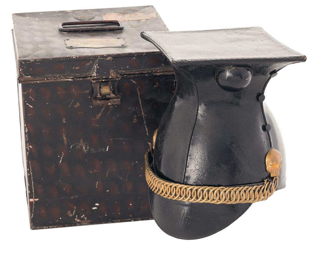 17th Lancers Foul Weather Cap with Storage Tin Attributed to Lt. | Rock ...