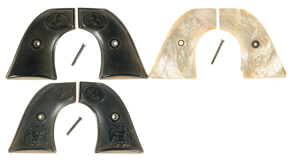 Three Sets of Single Action Army Grips | Rock Island Auction