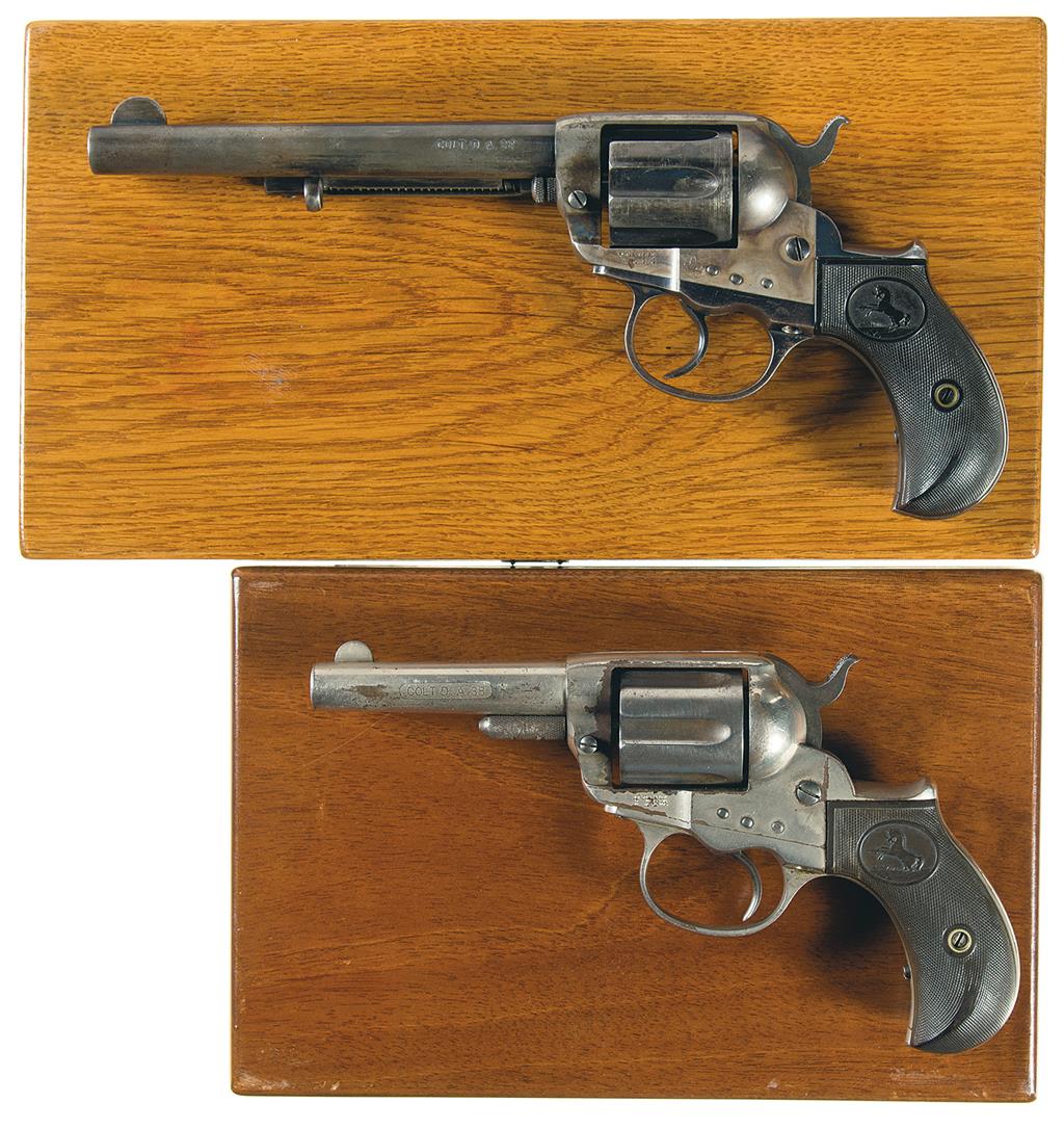 Two Colt Model 1877 Lightning DA Revolvers w/ Cases | Rock Island Auction